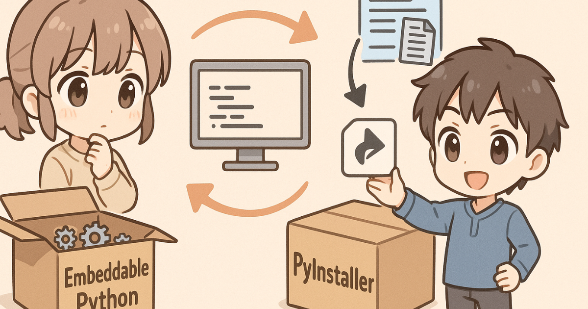 【Pythonスクリプト配布】exe化不要の「embeddable python」で環境ごと配布する方法 | Python×AI Lab